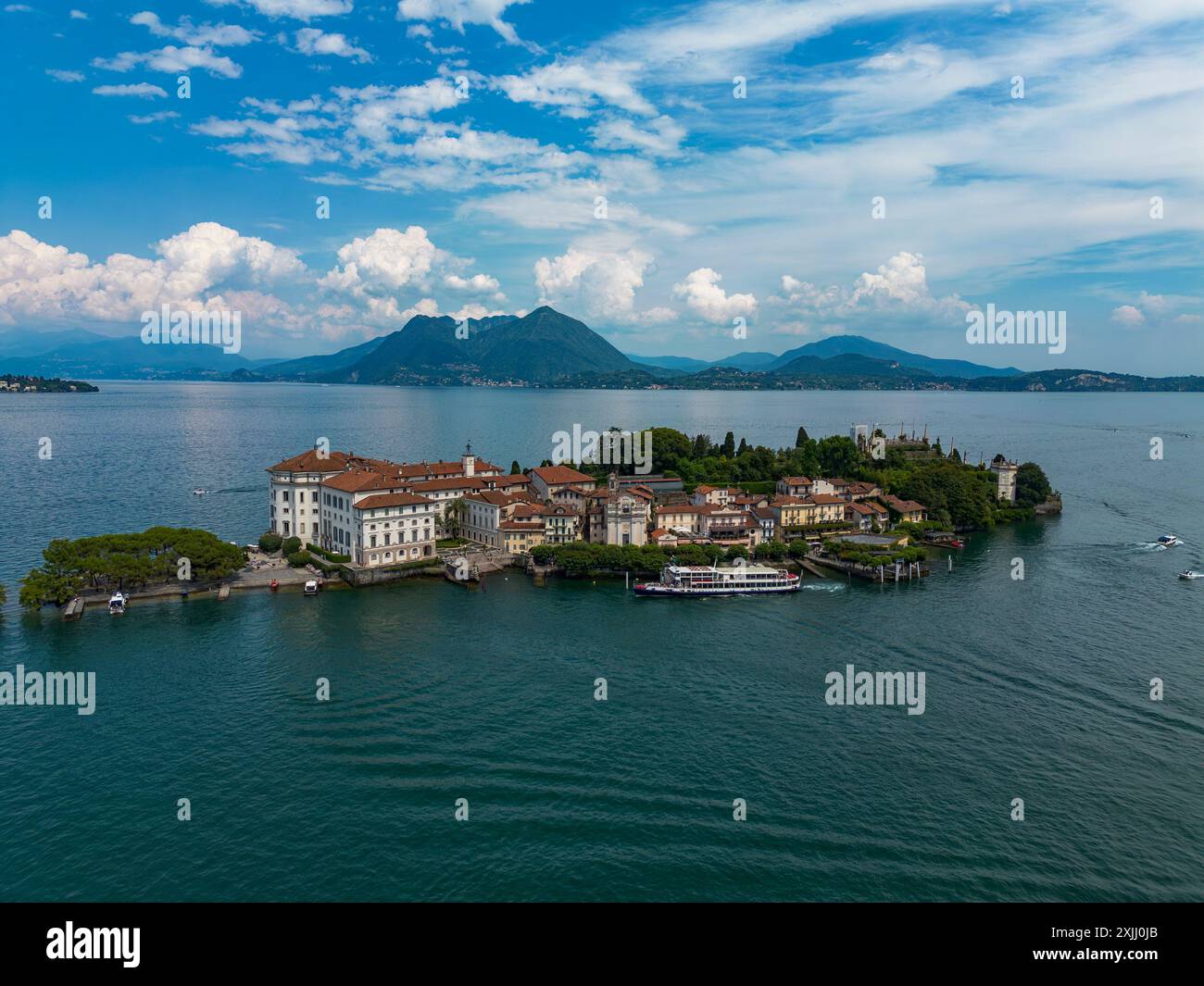 Isola bella lake maggiore italy aerial hi-res stock photography and ...