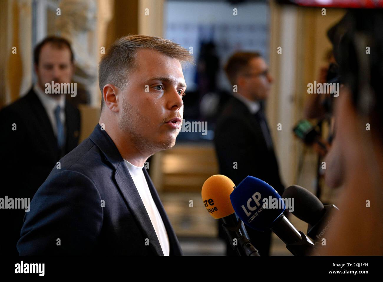 Paris, France. 18th July, 2024. Louis Boyard of LFI La France Insoumise ...
