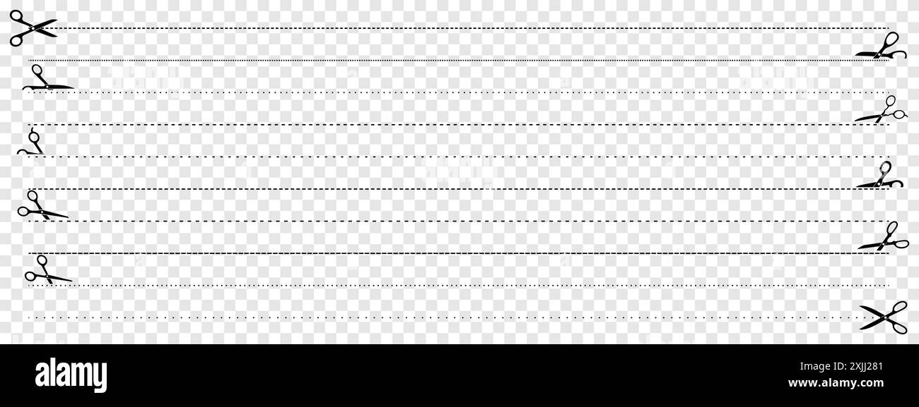 Transparent scissors vector Black and White Stock Photos & Images - Alamy