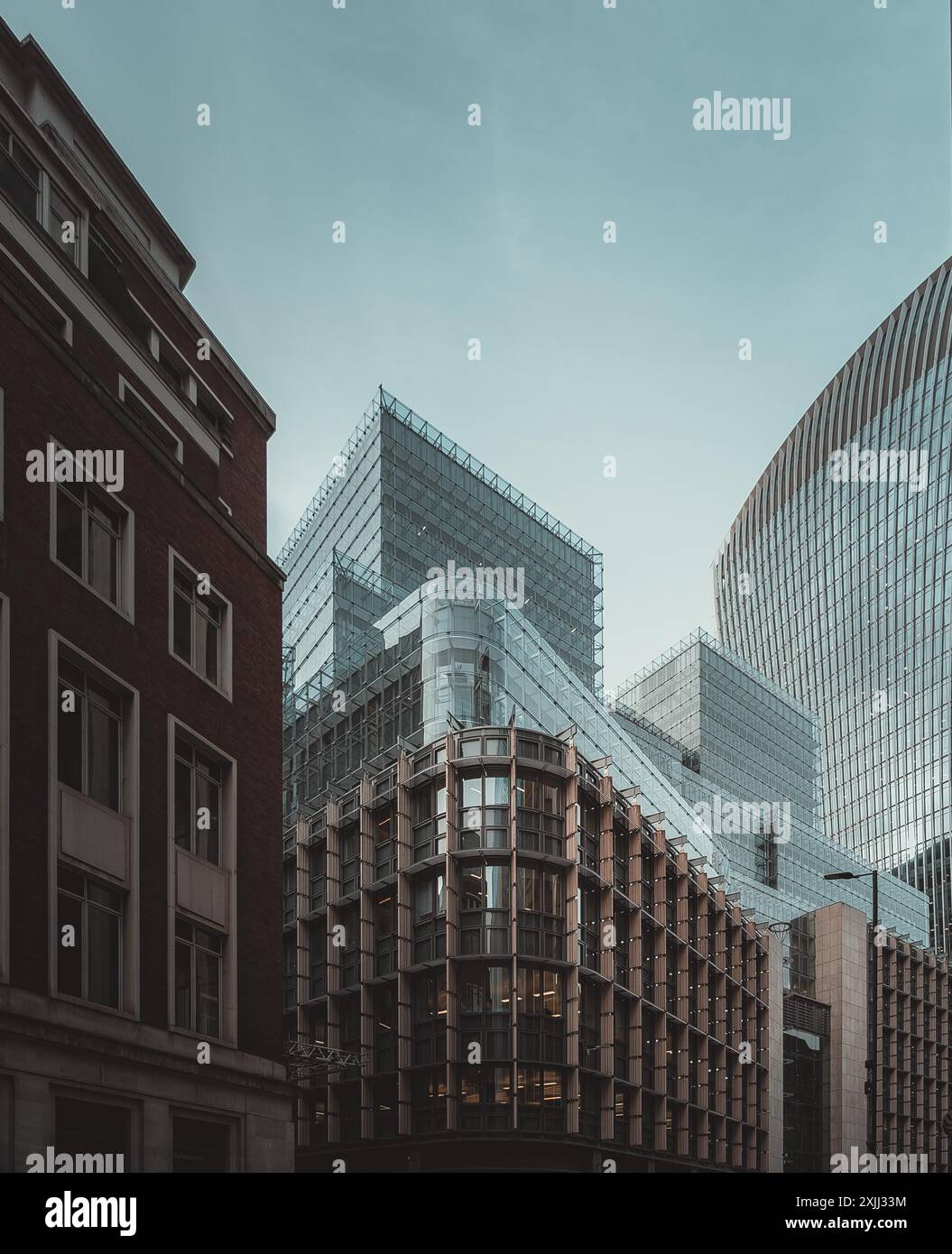 Modern architecture in London, UK, with a mix of classic and ...