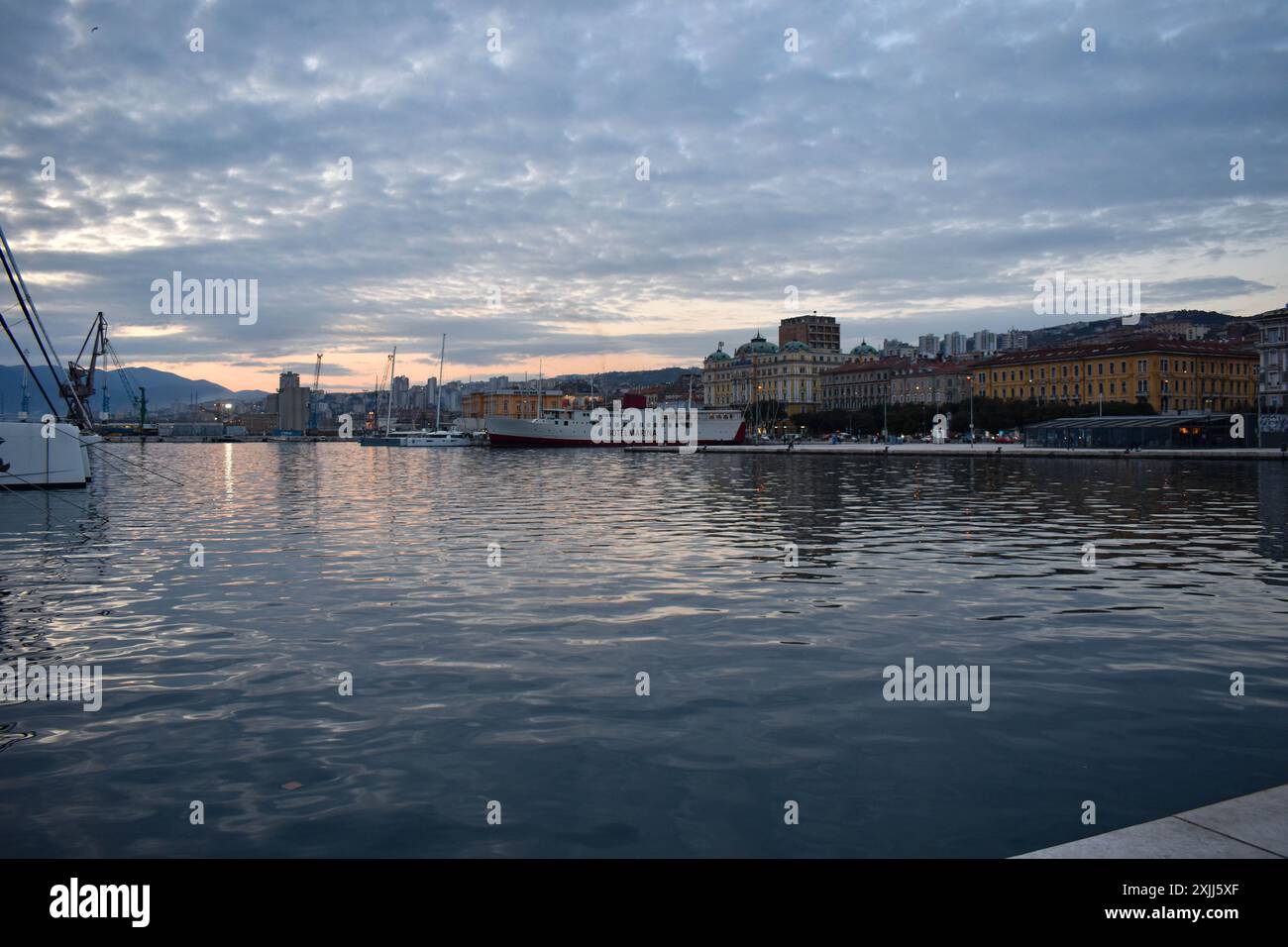 Port of Rijeka Croatia Stock Photo - Alamy