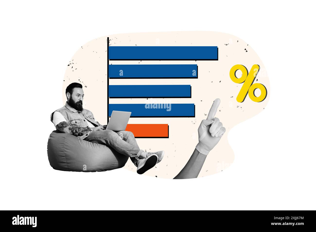 Laptop finance charts Cut Out Stock Images & Pictures - Alamy