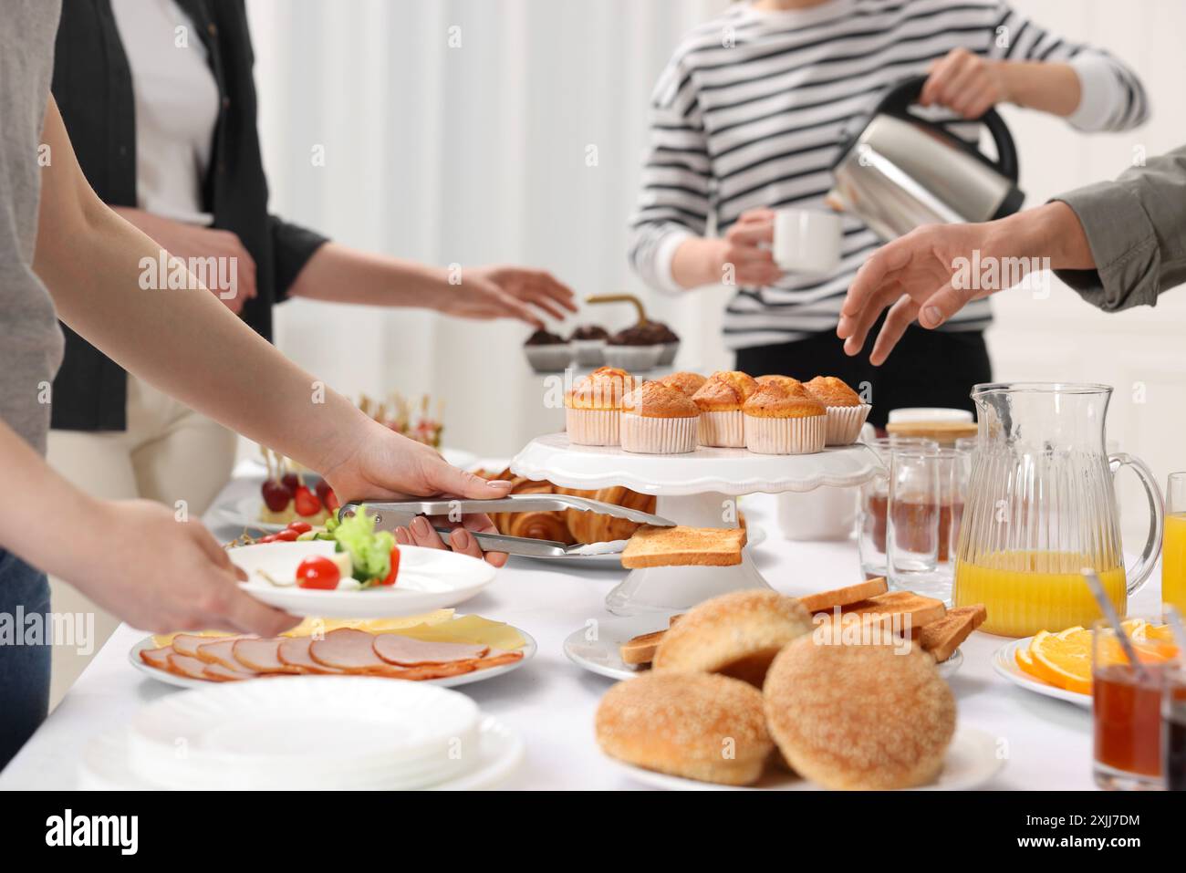Business man catering buffet food hi-res stock photography and images ...