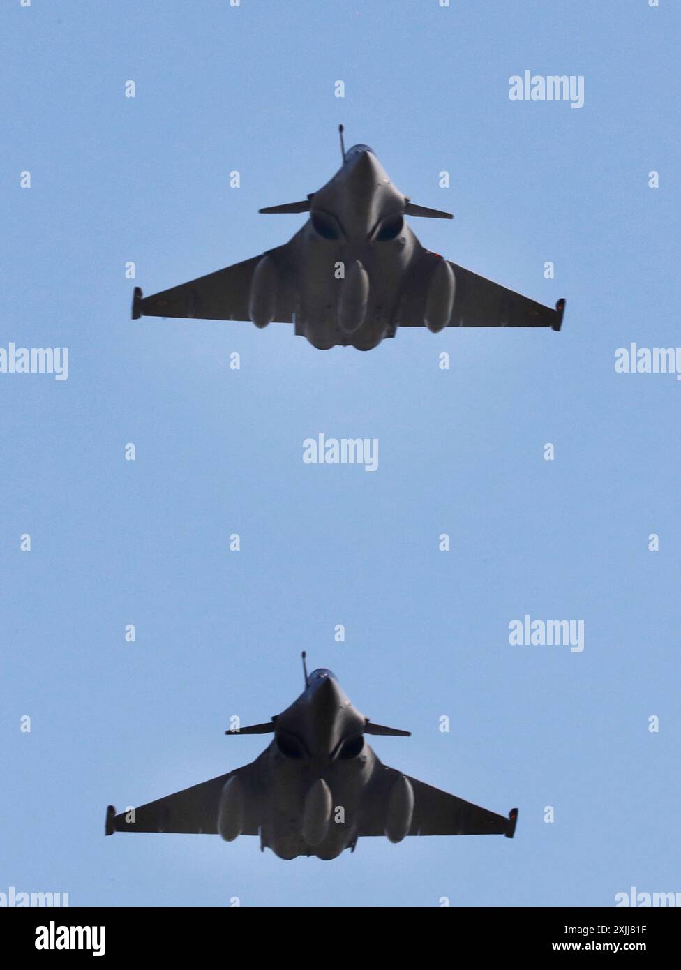 Orange, France. 18th July, 2024. Recreation of the 5th fighter wing and ...