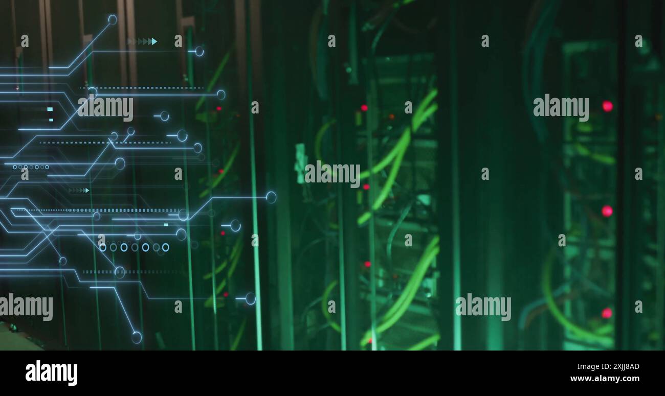 Computer server room glowing motherboard hi-res stock photography and ...