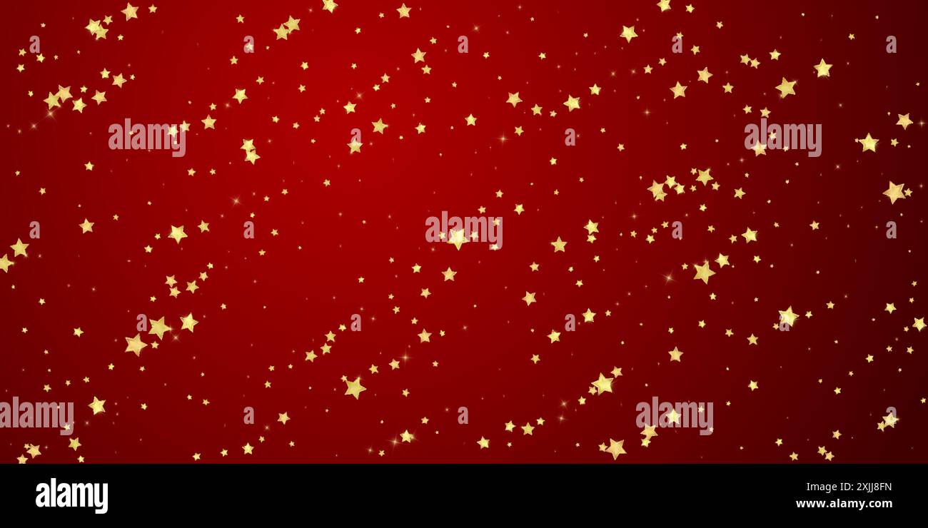 Magic stars vector overlay. Gold stars scattered around randomly ...