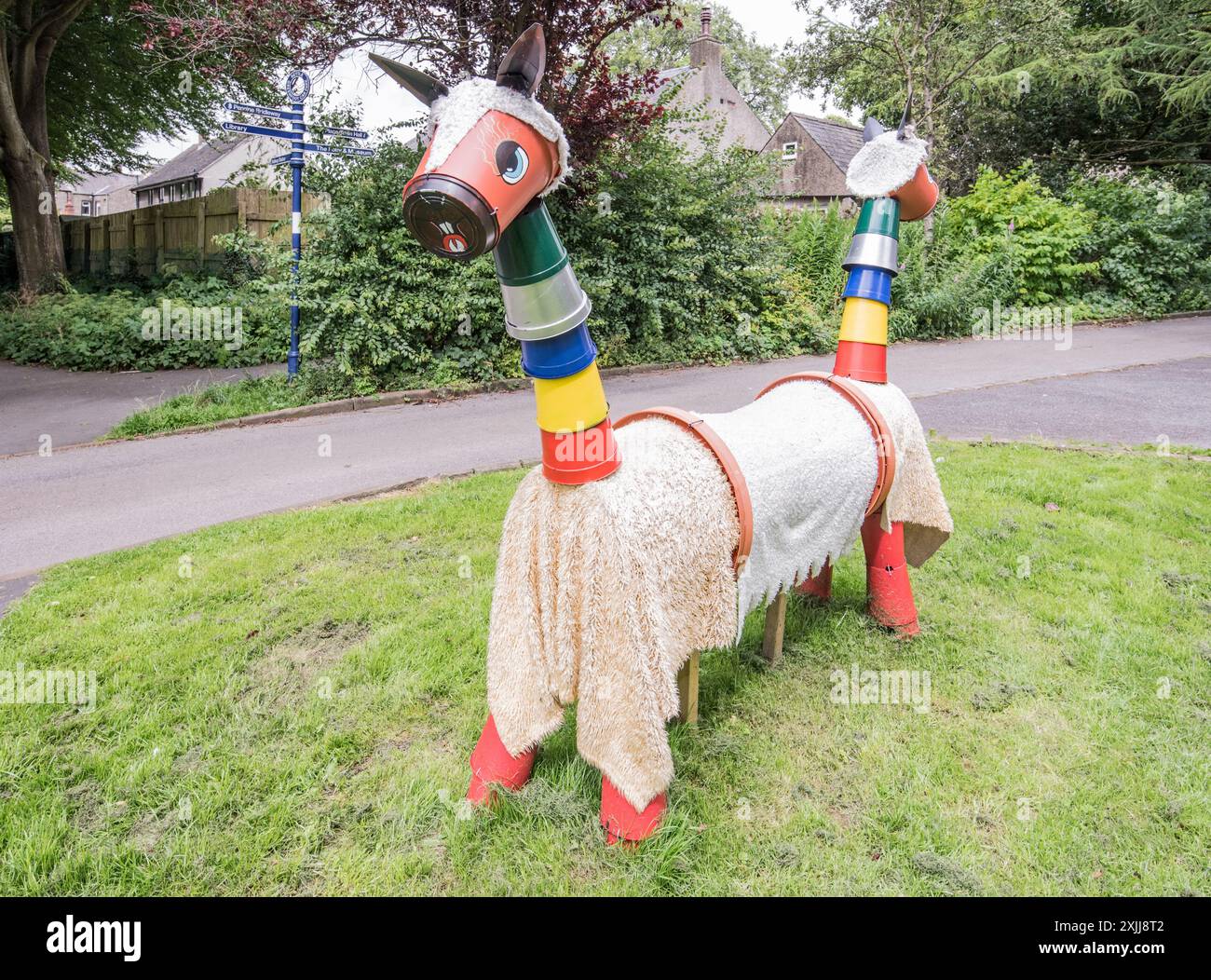 Stephenson's rocket train on the frontage of DCC Concepts Settle. On ...