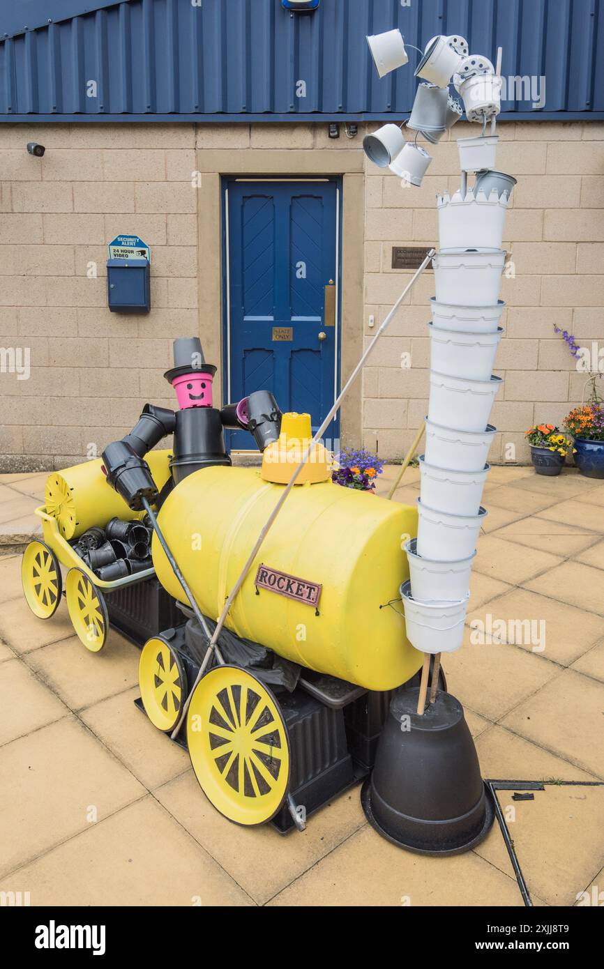 Stephenson's rocket train at DCC Concepts in Settle.Train on show at ...