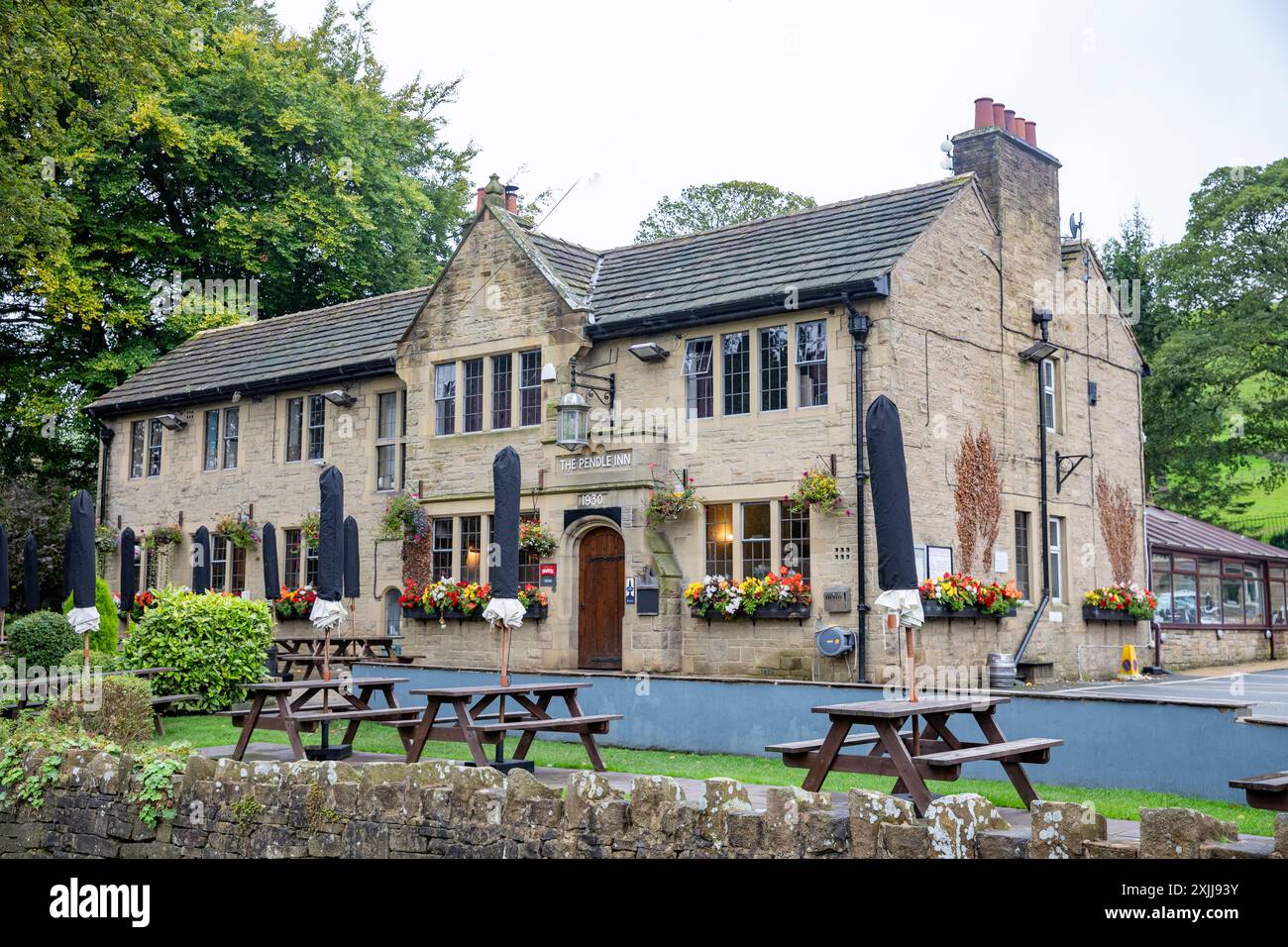 Pendle Hill Inn, the village of Barley in Lancashire, offers ales ...