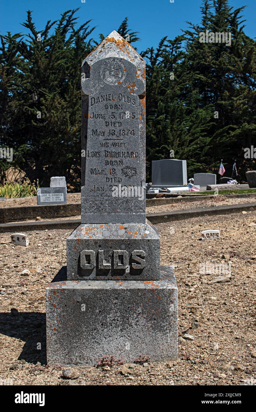 Olema Cemetery, Olema, California, USA Stock Photo - Alamy