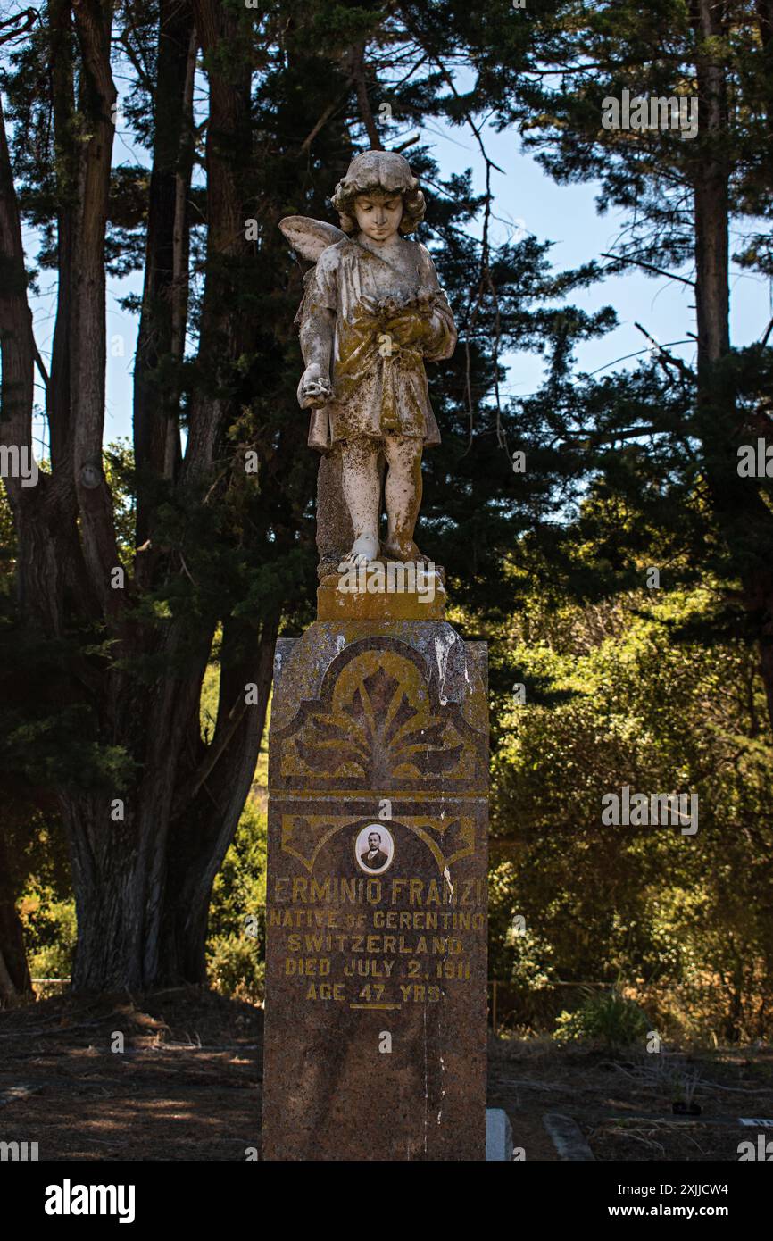 Olema Cemetery, Olema, California, USA Stock Photo - Alamy