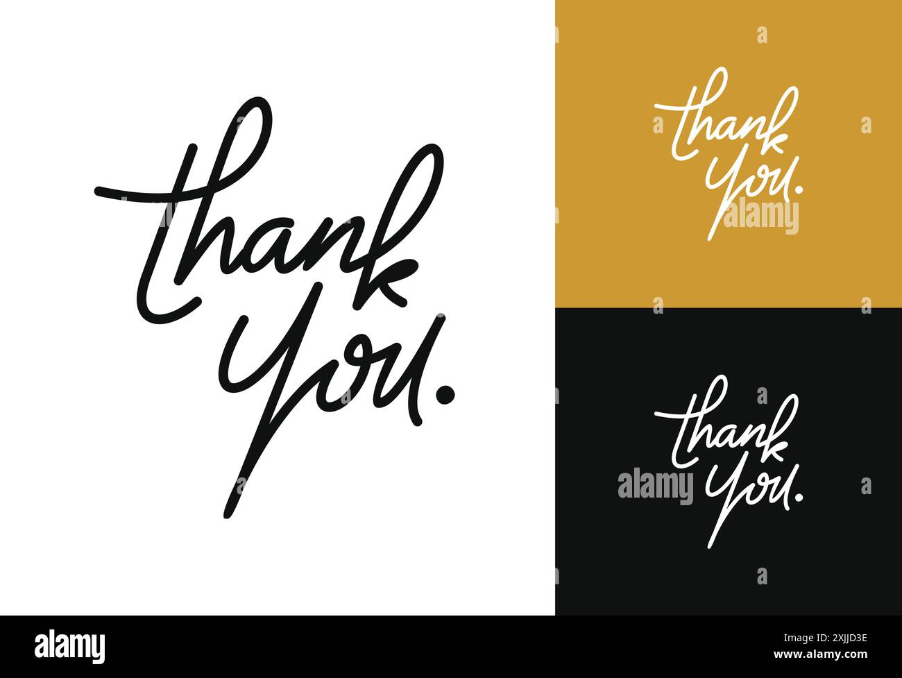 Thank You handwritten isolated on white background. Hand drawn ...