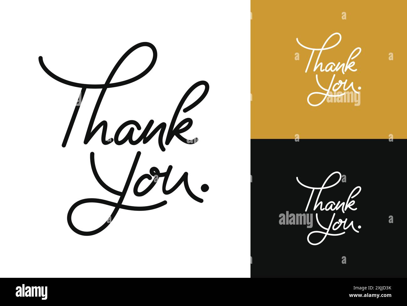 Thank You handwritten isolated on white background. Hand drawn ...