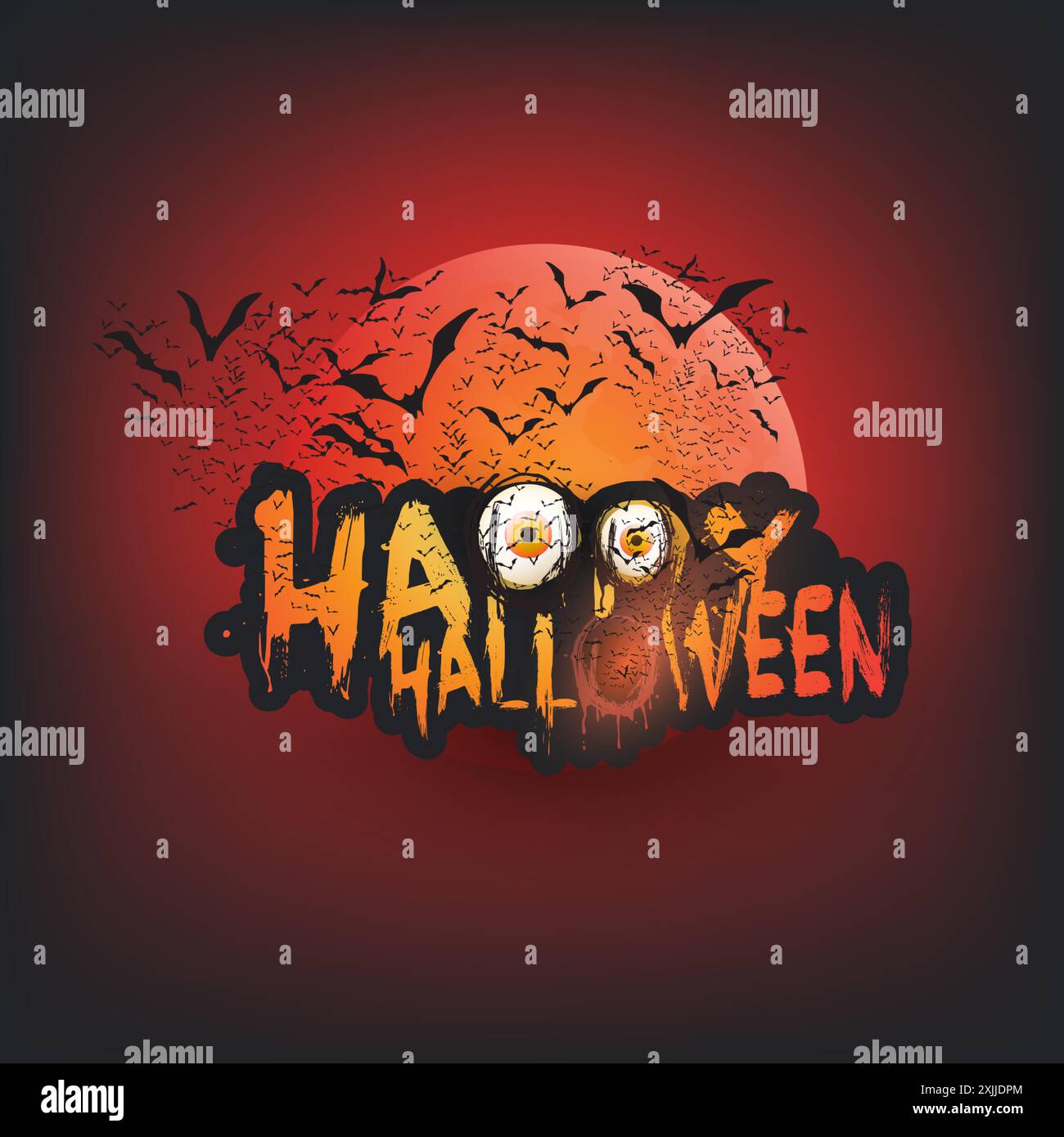 Bat drawing red eyes hi-res stock photography and images - Alamy