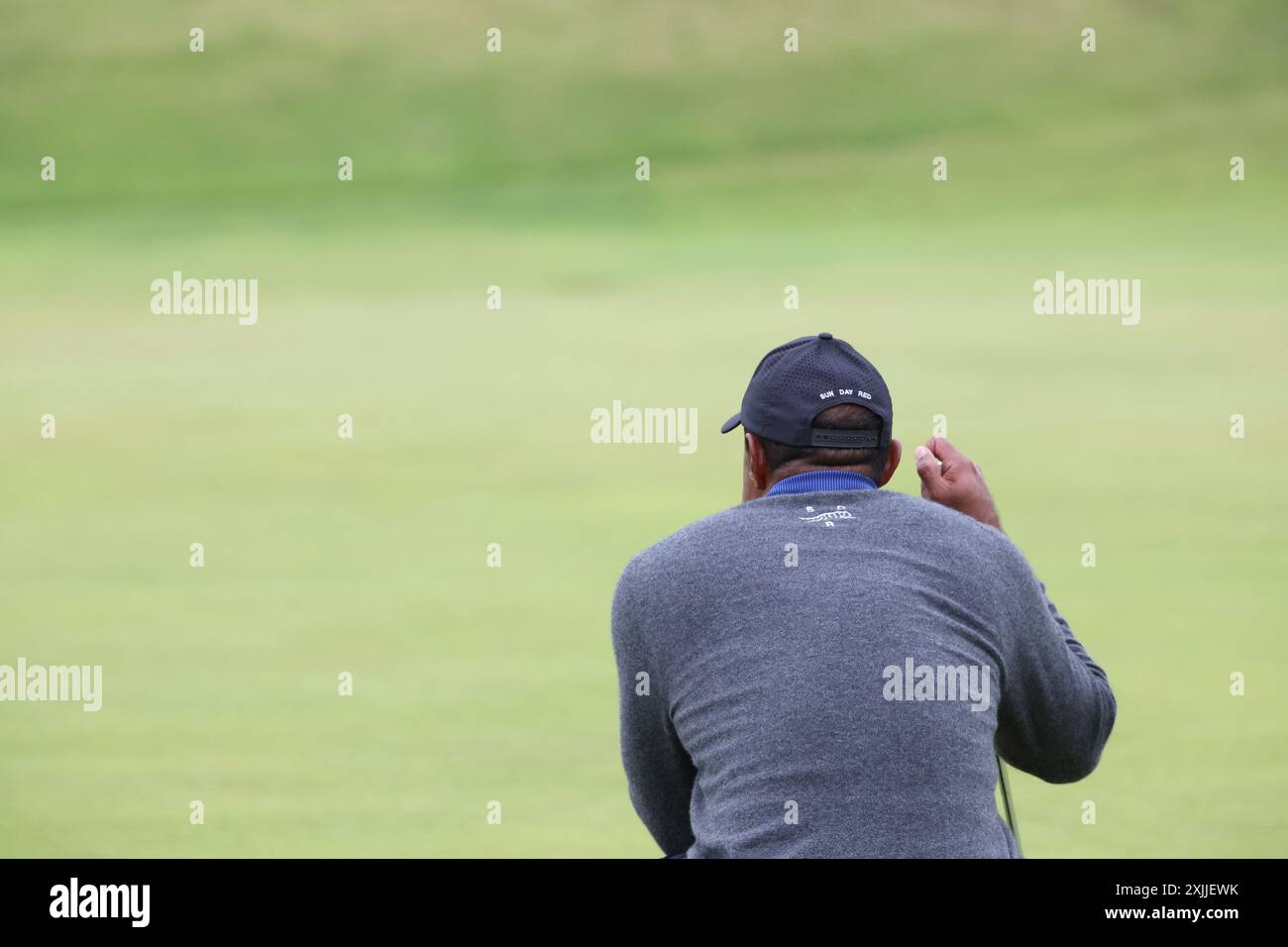 United States' Tiger Woods competes during the day 1 of the 2024 ...