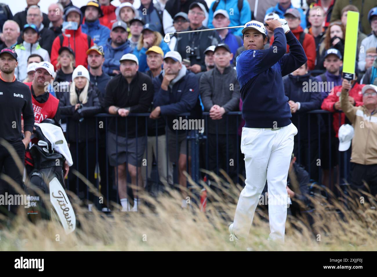 Japan's Hideki Matsuyama on the 17th hole during the day 1 of the 2024 ...