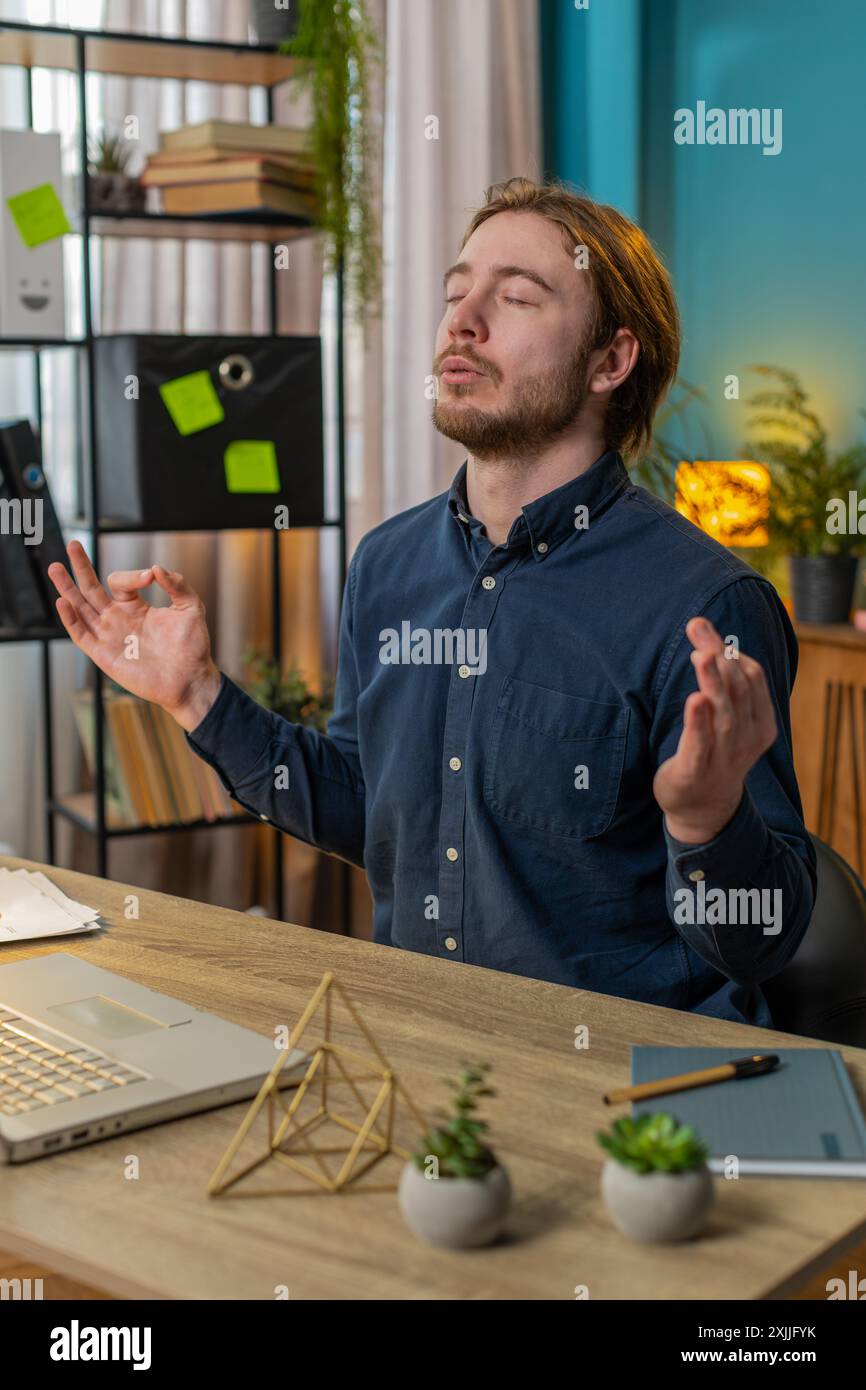 Breathing exercises office hi-res stock photography and images - Alamy