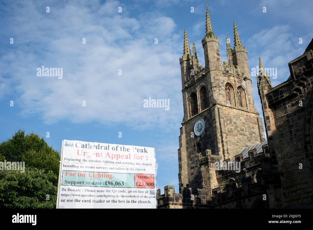 An appeal to raise more funds for replacing lighting and rewiring for ...