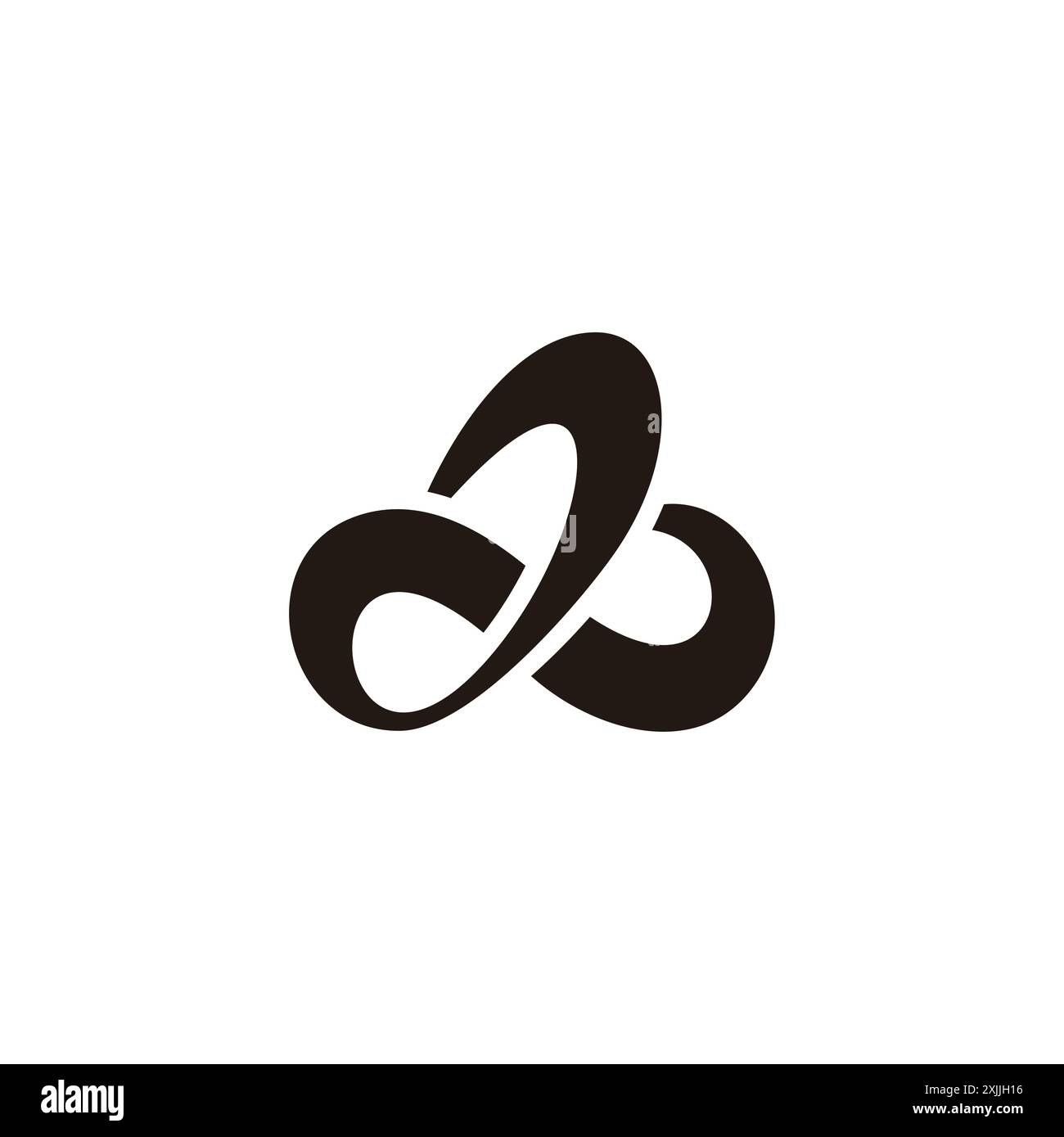 triangles ribbon infinity swoosh logo vector Stock Vector Image & Art ...