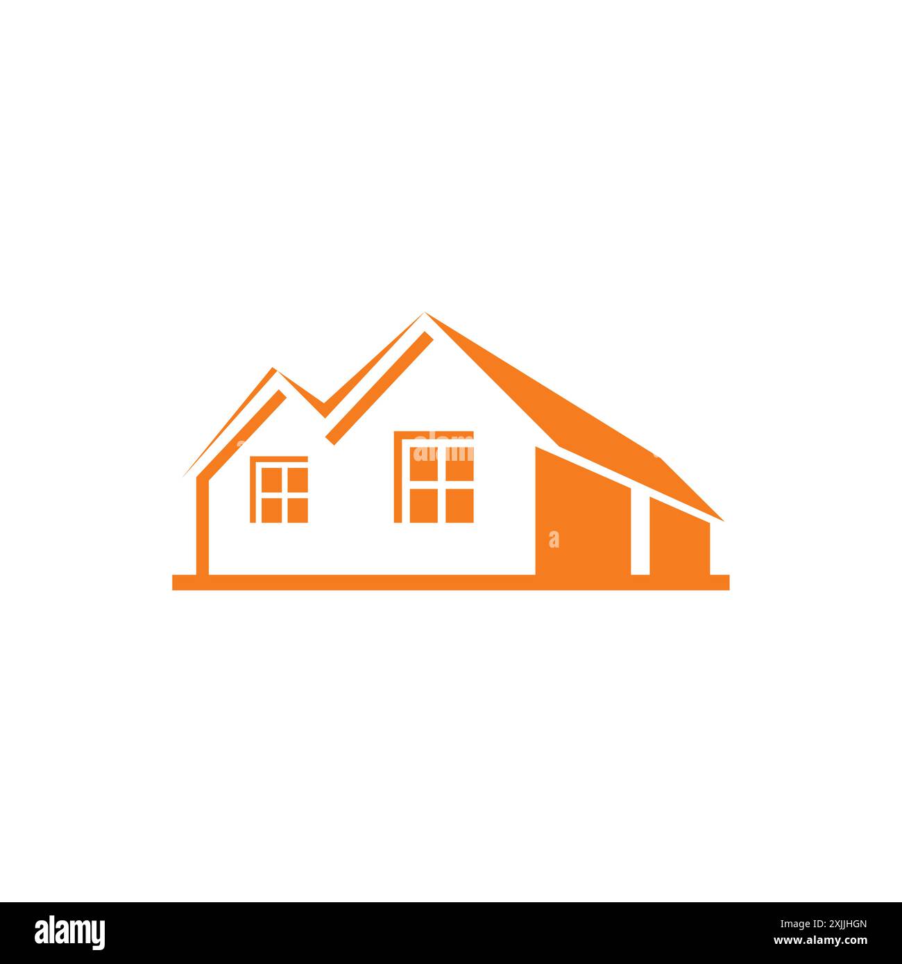 vintage house 3d flat simple geometric symbol vector Stock Vector Image ...