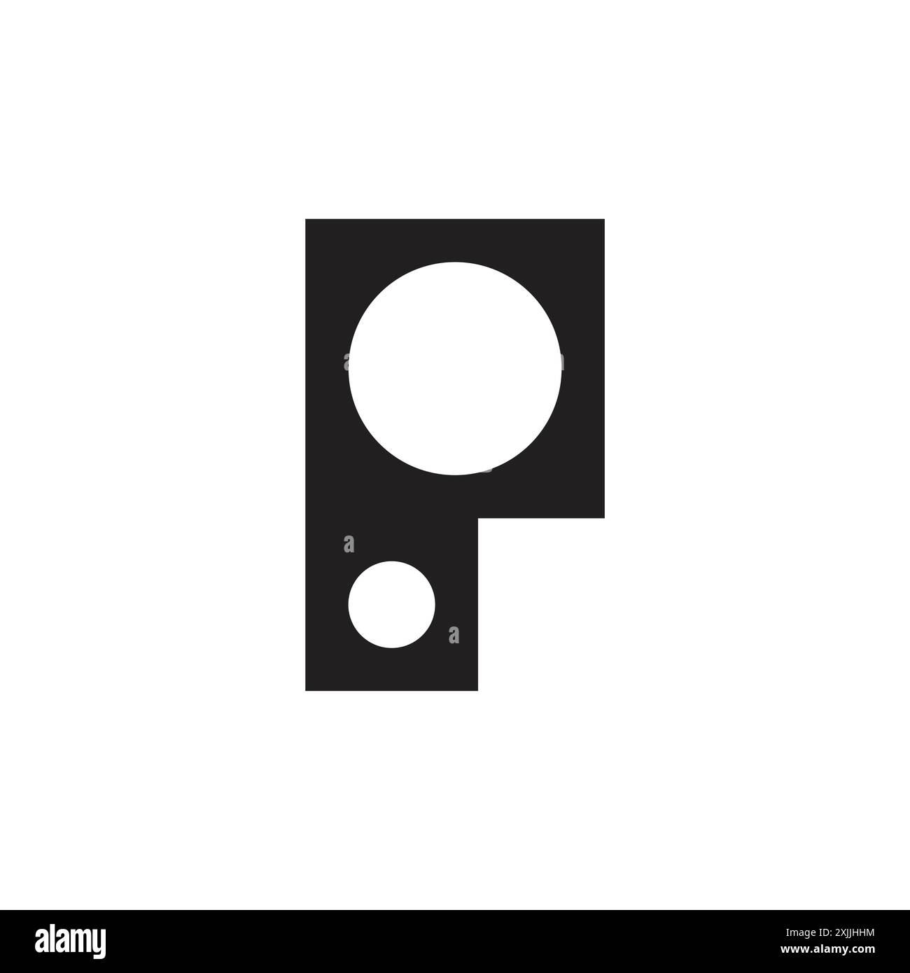 letter p squares dots math symbol logo vector Stock Vector Image & Art ...