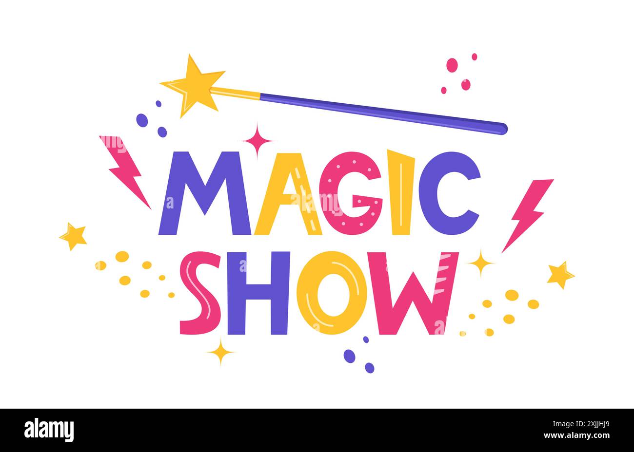 Magic magician magical word Stock Vector Images - Alamy