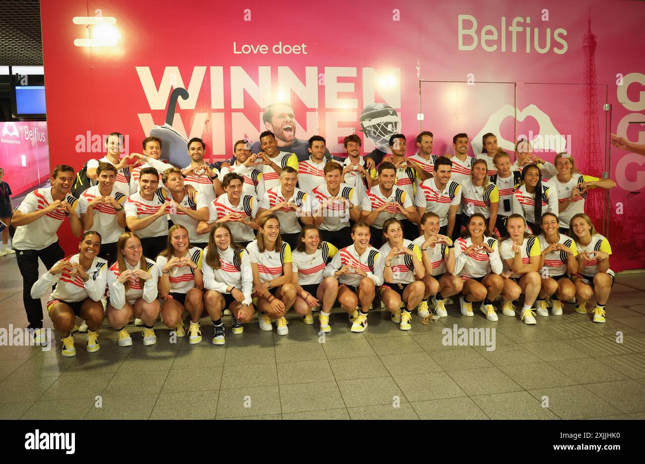 Brussels, Belgium. 19th July, 2024. The Red Panthers and The Red Lions ...