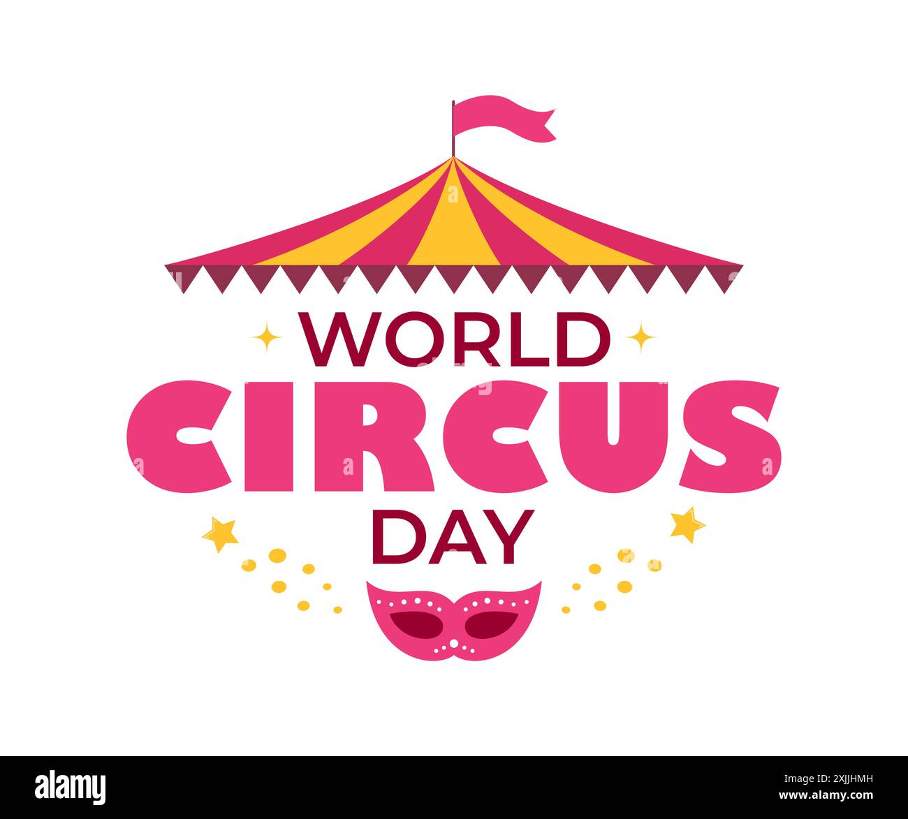 World Circus Day. Circus building, awning of the circus house. Vector ...