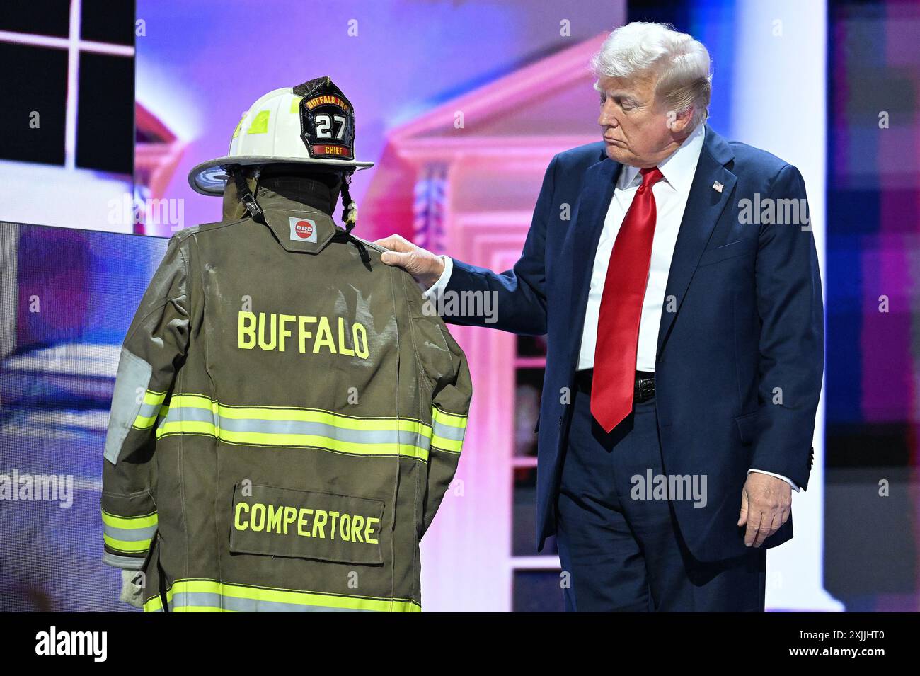 Milwaukee, USA. 18th July, 2024. Republican presidential candidate ...