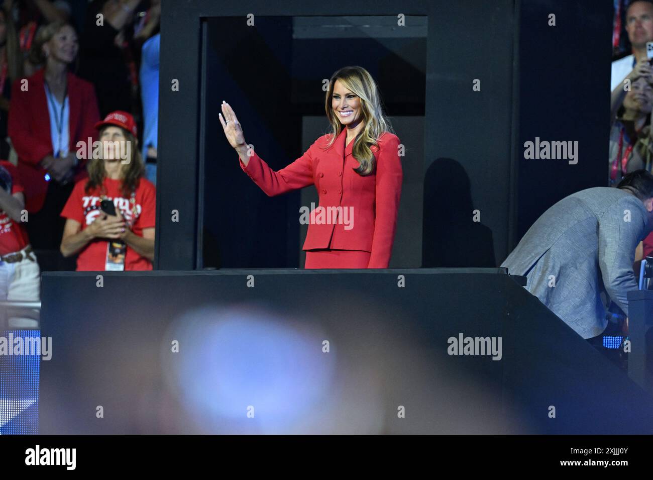 Milwaukee, USA. 18th July, 2024. Former First Lady Melania Trump ...