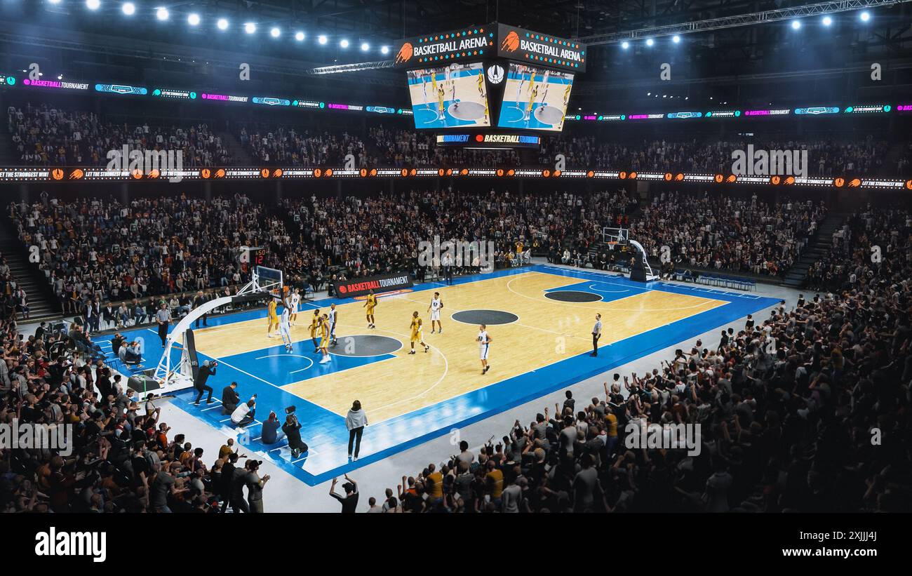Basketball crowd wide angle hi-res stock photography and images - Alamy