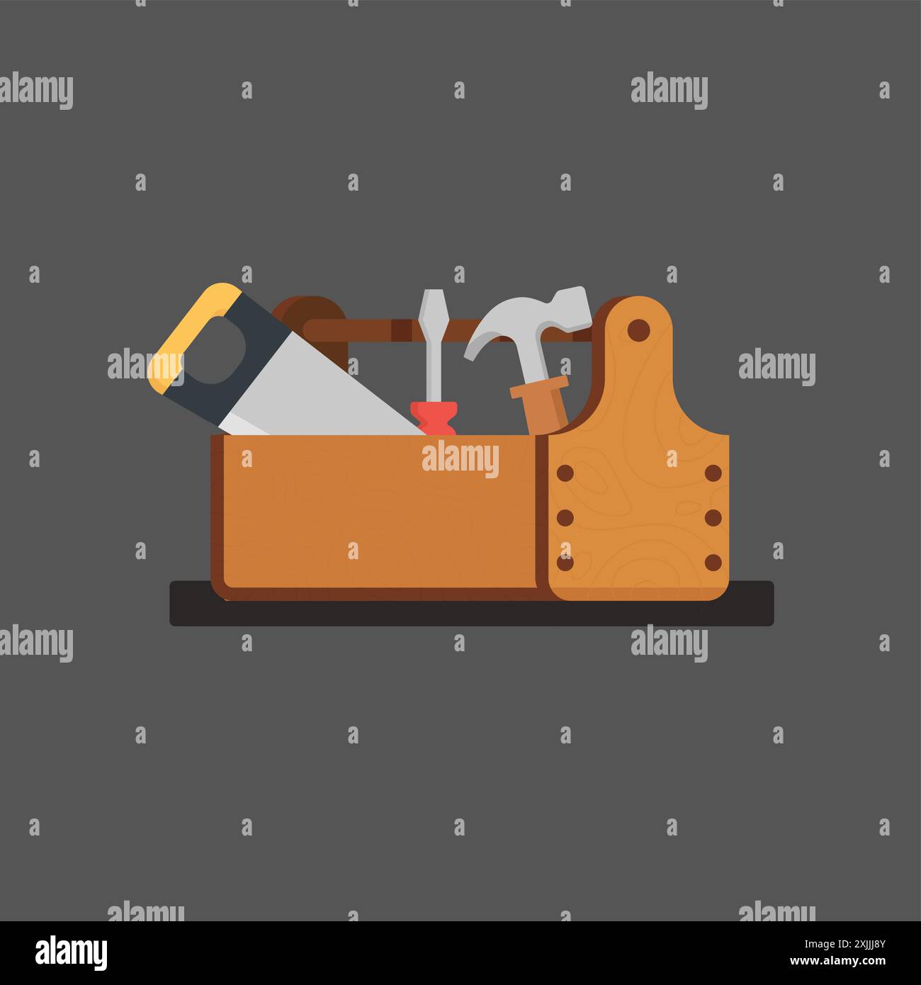 Toolbox design over gray background, vector illustration Stock Vector ...