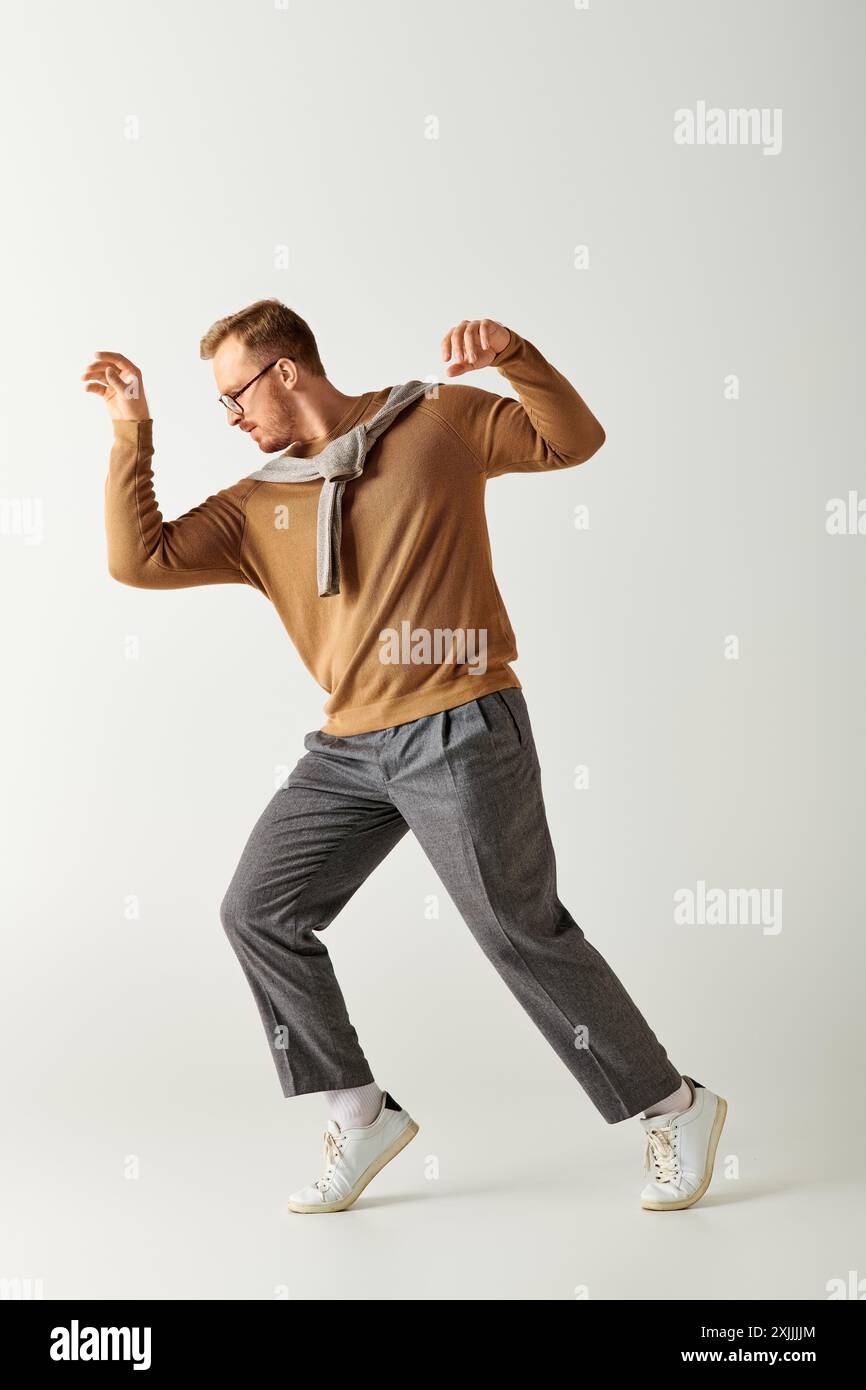 Young skillful man dancing hip hi-res stock photography and images - Alamy