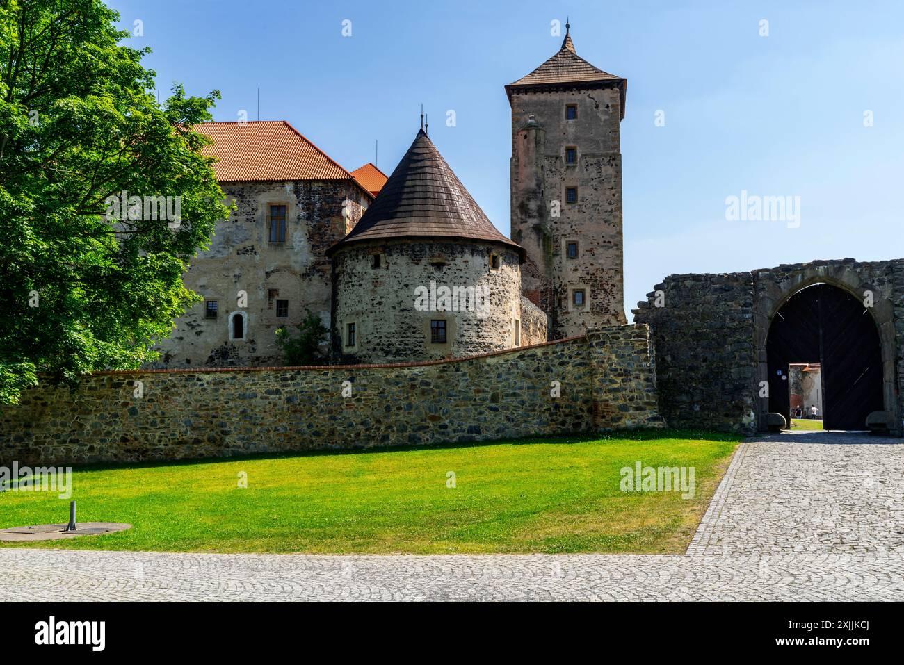 Water Castle Švihov (Vodni Hrad Švihov), Bohemia, Czech Republic ...