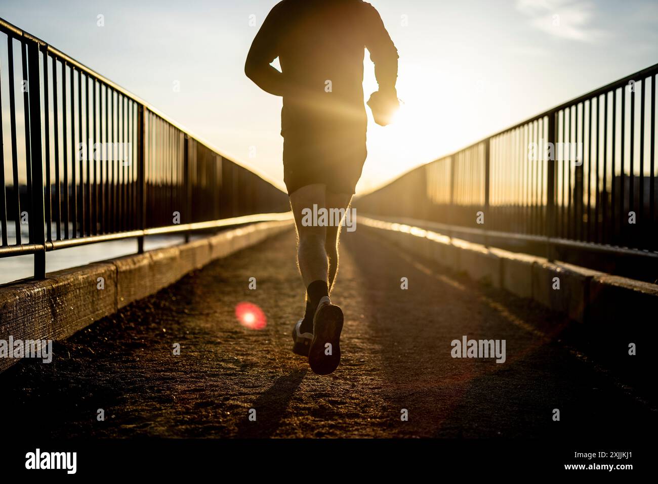 Mid 20s male trail running Stock Photo - Alamy