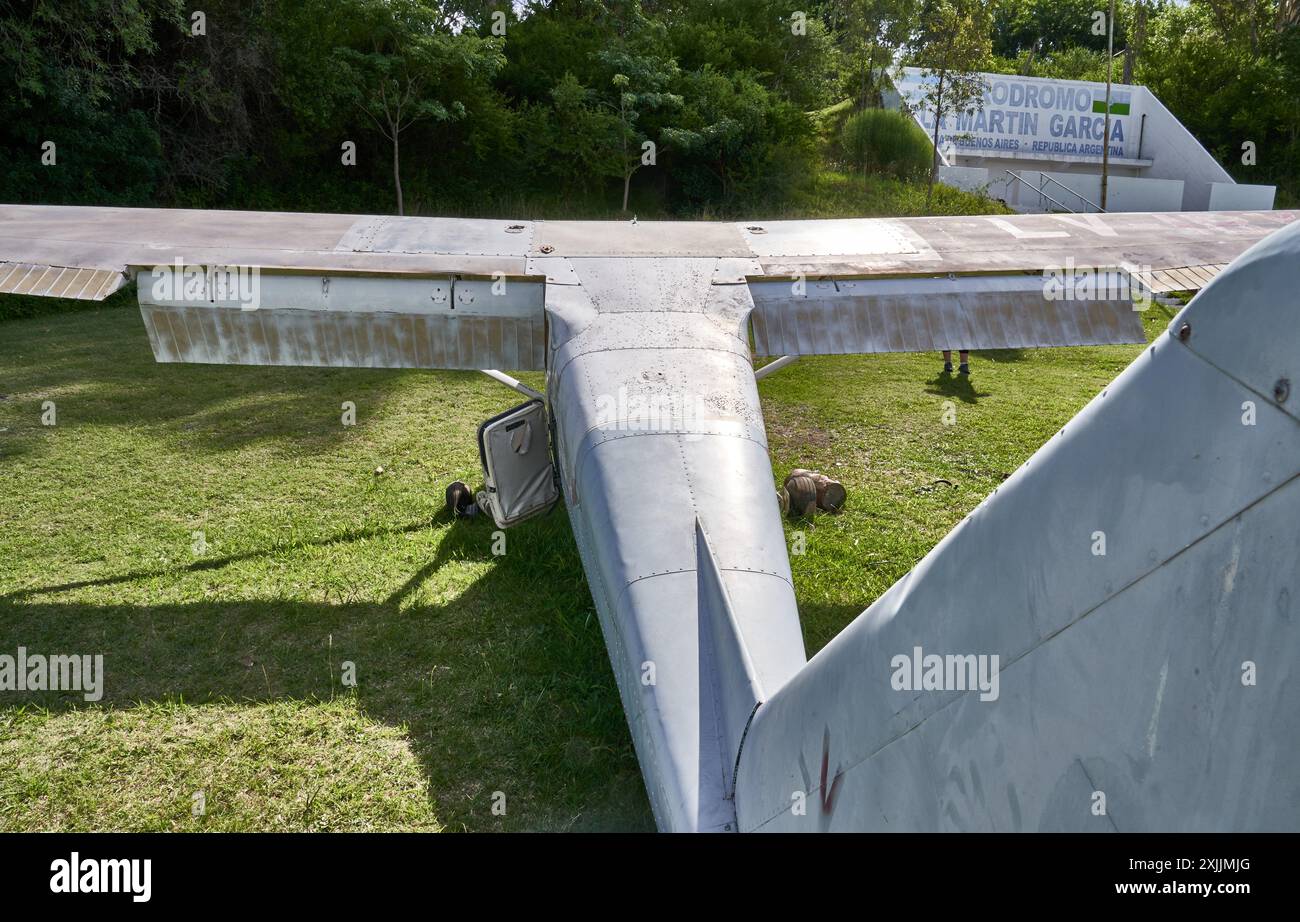 old plane in martin garcia Stock Photo - Alamy
