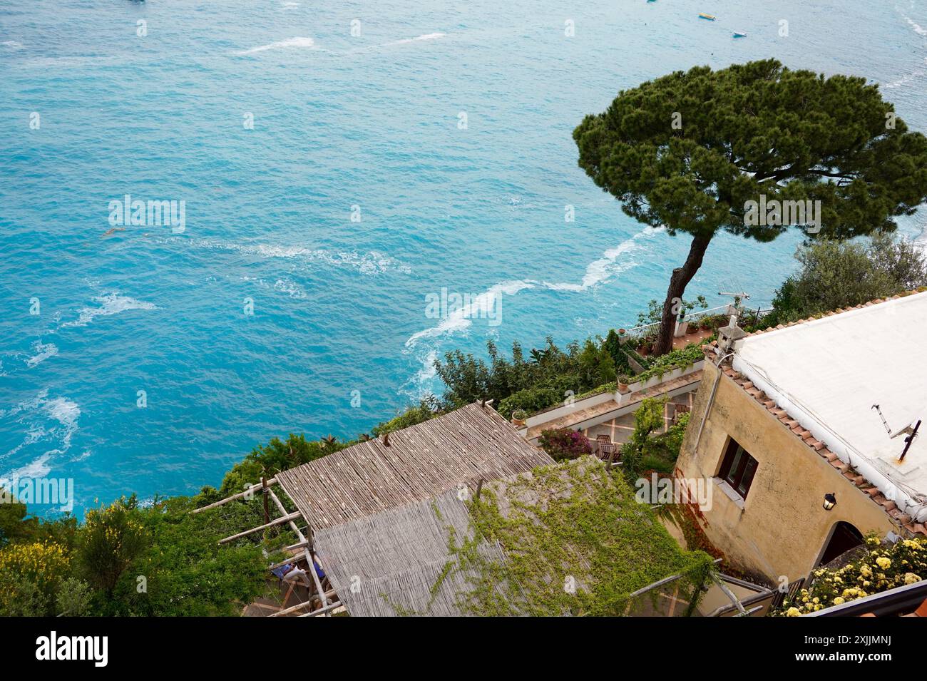 Ocean overlook in Positano, Italy Stock Photo - Alamy