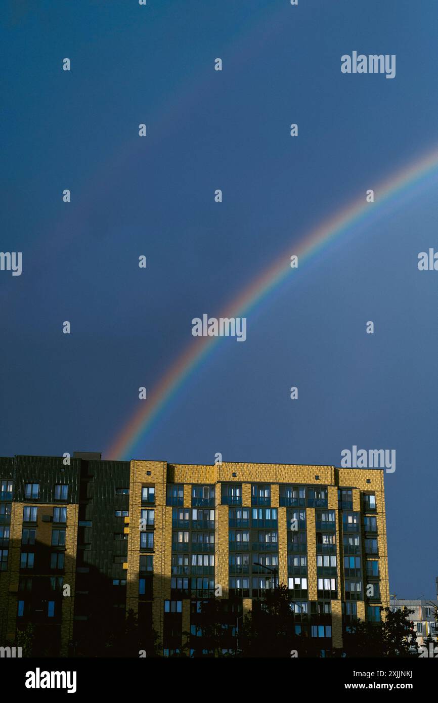 Double rainbow dramatic clouds hi-res stock photography and images - Alamy