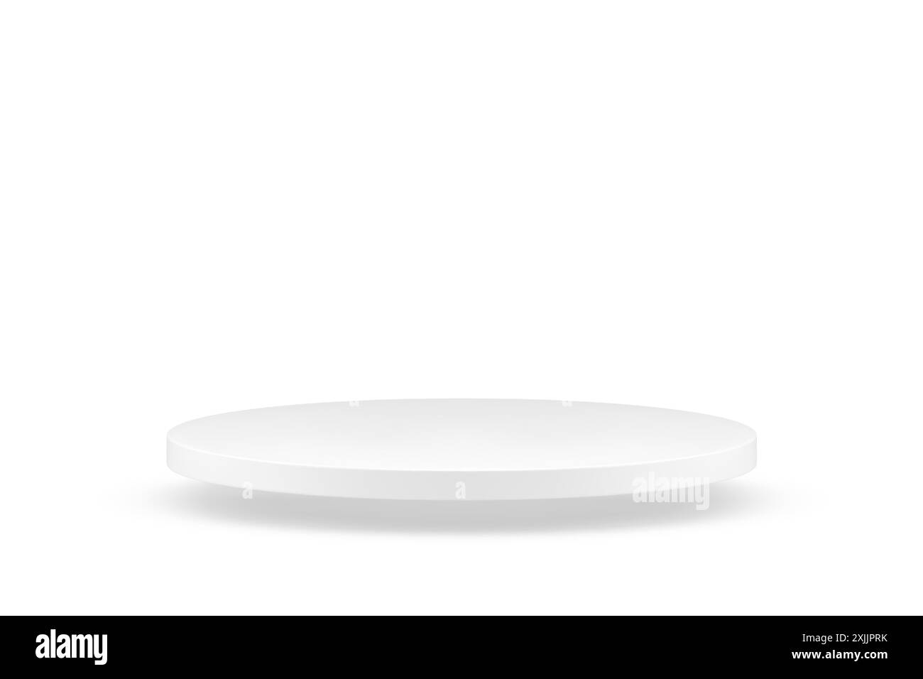 White 3d cylinder podium circle pedestal mock up for cosmetic product ...