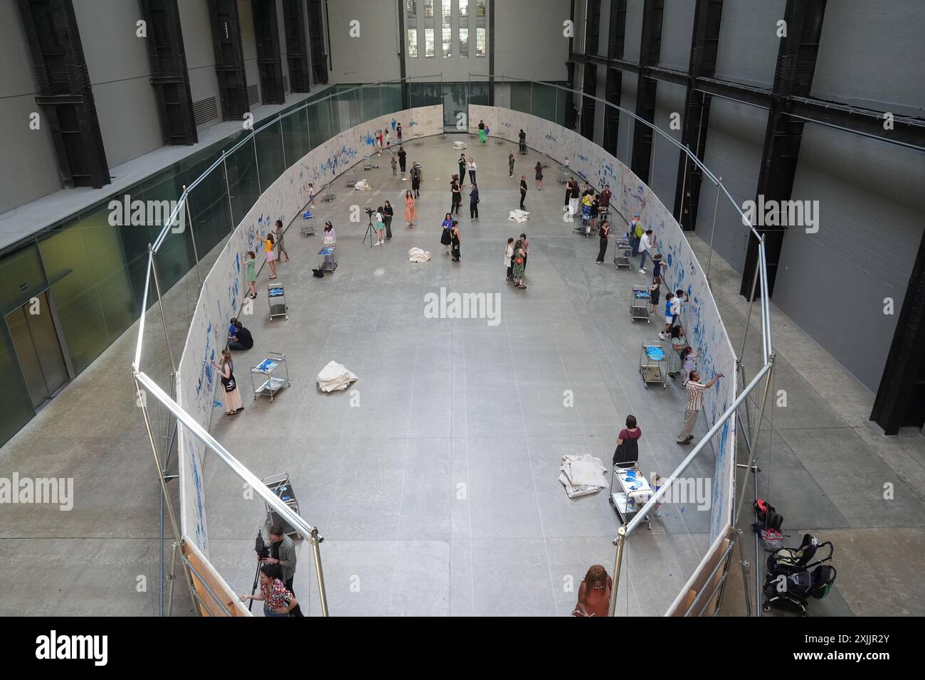 General view of UNIQLO Tate Play: Oscar Murillo: The flooded garden ...