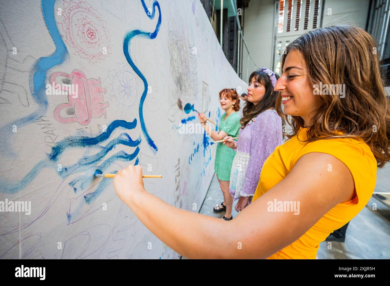 London, UK. 19 Jul 2024. UNIQLO Tate Play: Oscar Murillo: The flooded ...