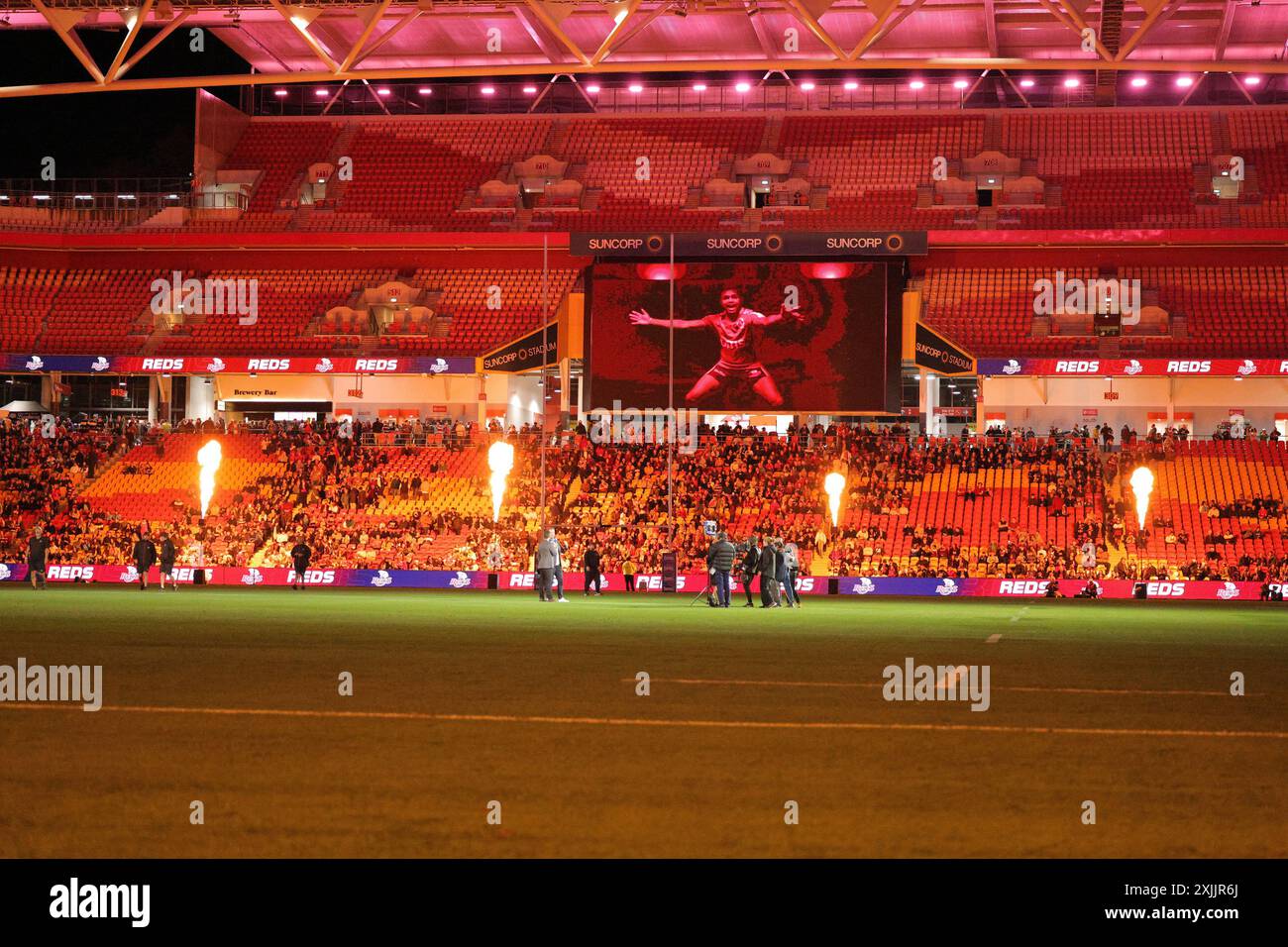 Brisbane, July 19th 2024: Pre match showtime before the match between ...