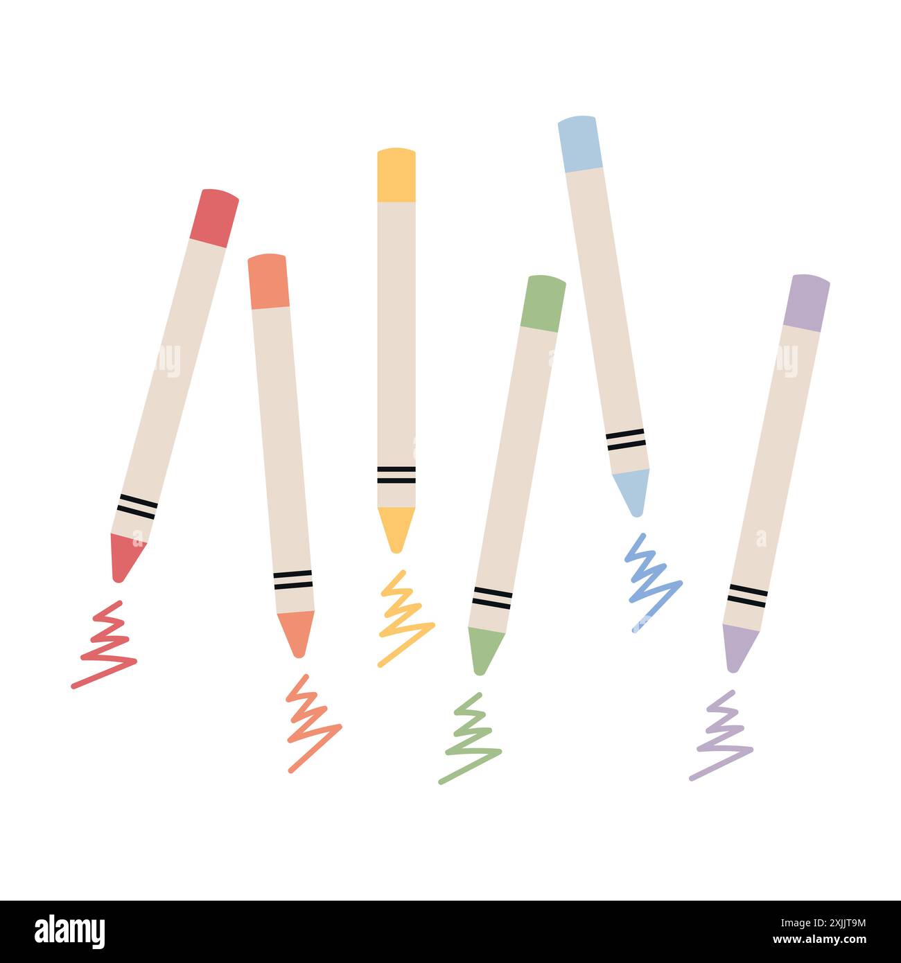 Pastel pencil drawing Stock Vector Images - Alamy