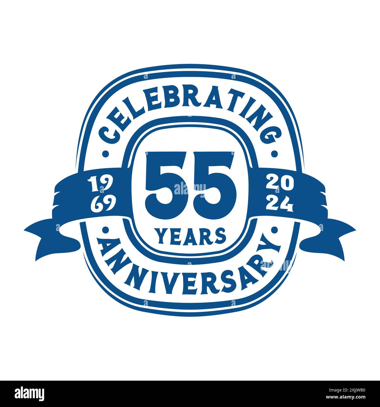 55th Anniversary Celebration Logo Design Template. 55th Anniversary ...
