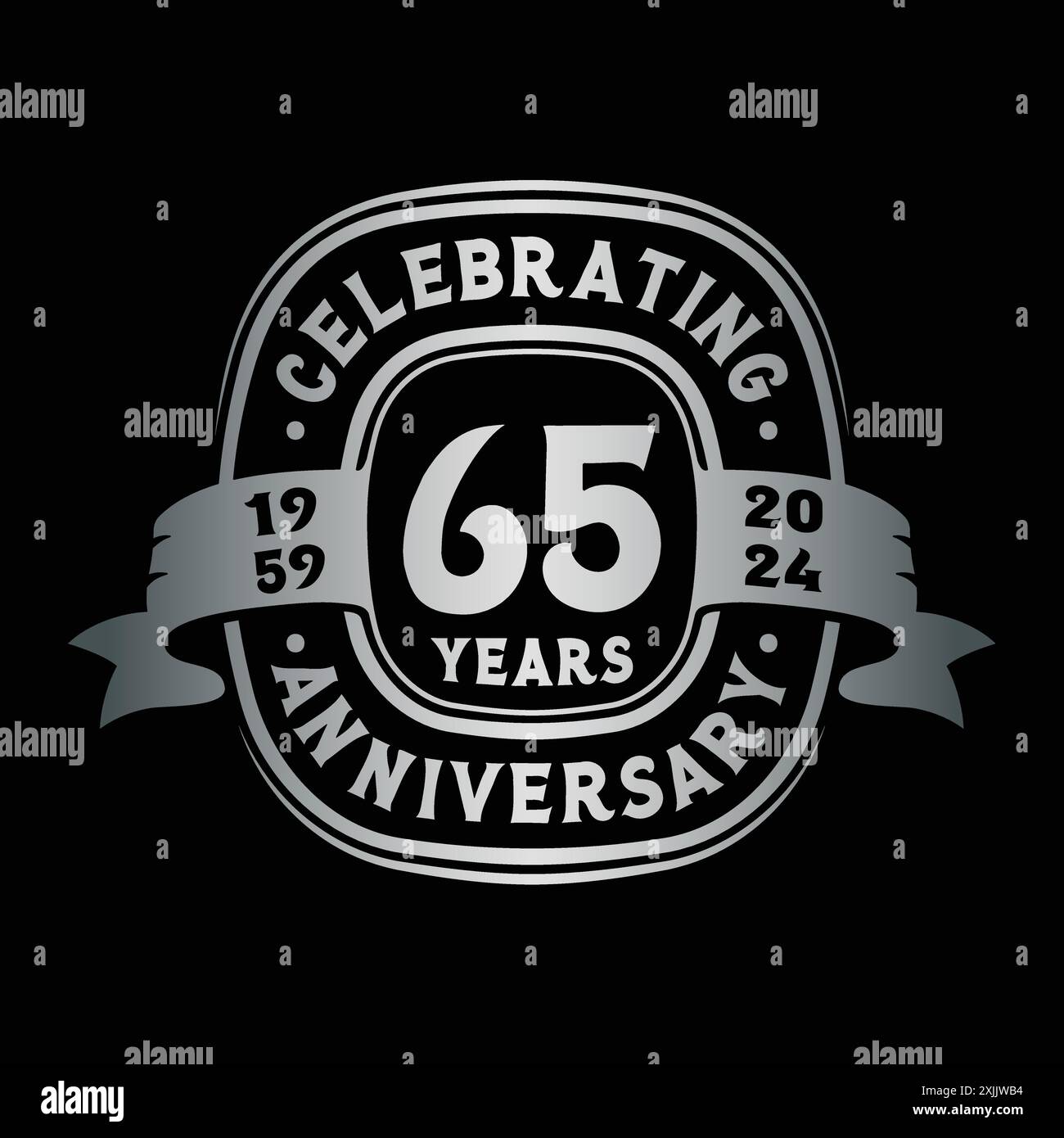 65th Anniversary Celebration Logo Design Template. 65th Anniversary ...