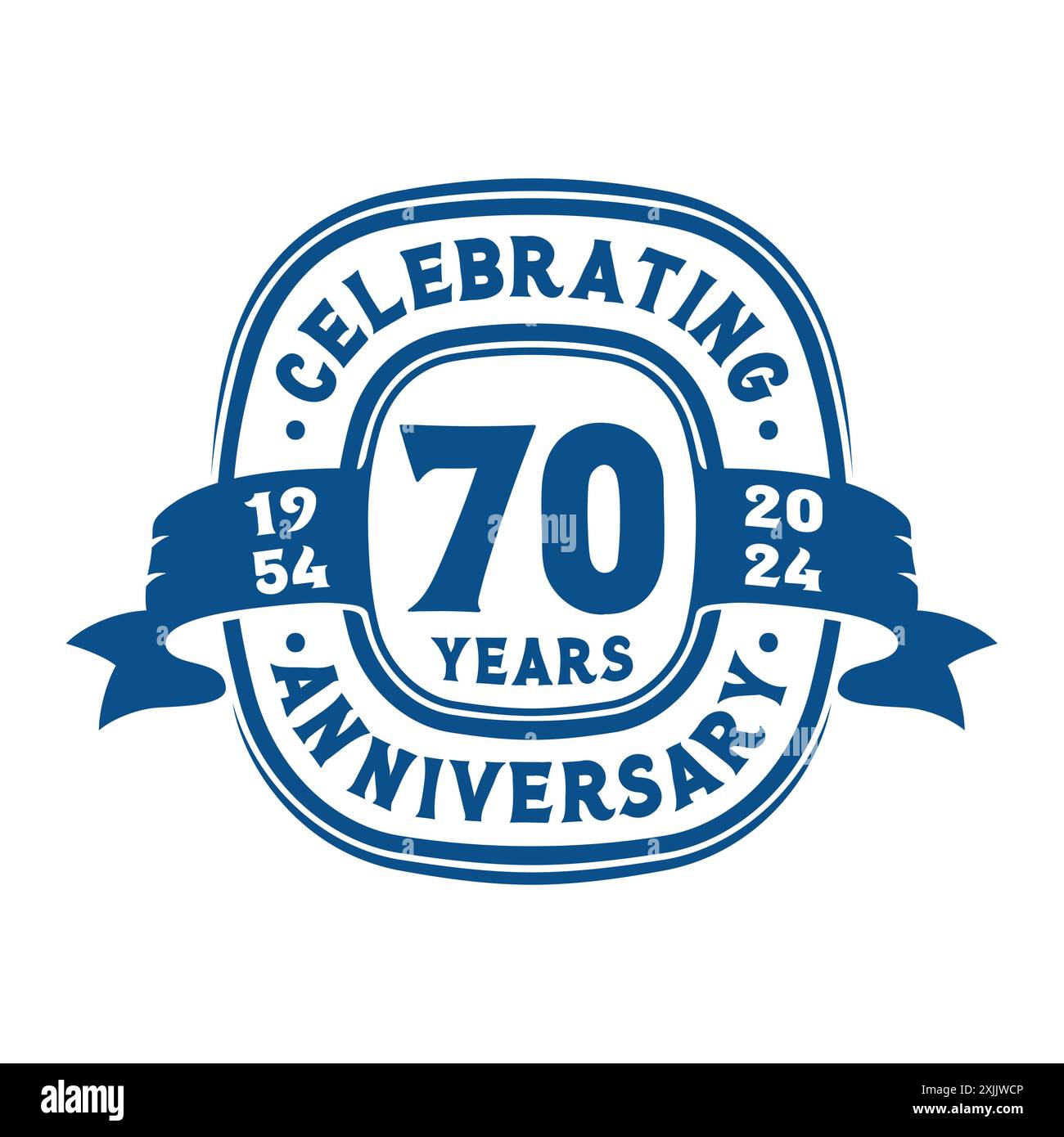 70th Anniversary Celebration Logo Design Template. 70th Anniversary ...
