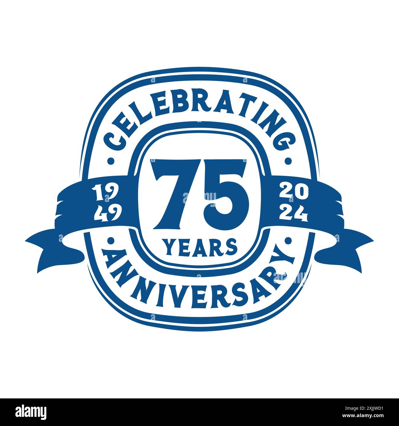 75th Anniversary Celebration Logo Design Template. 75th Anniversary ...
