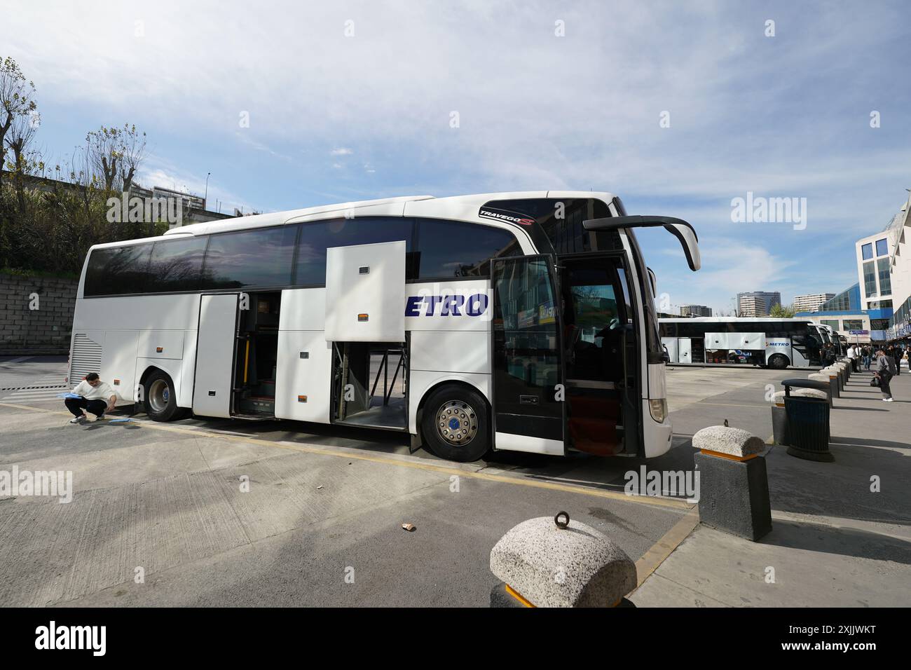 ISTANBUL, TURKIYE - APRIL 06, 2024: People in Esenler Coach Terminal in ...