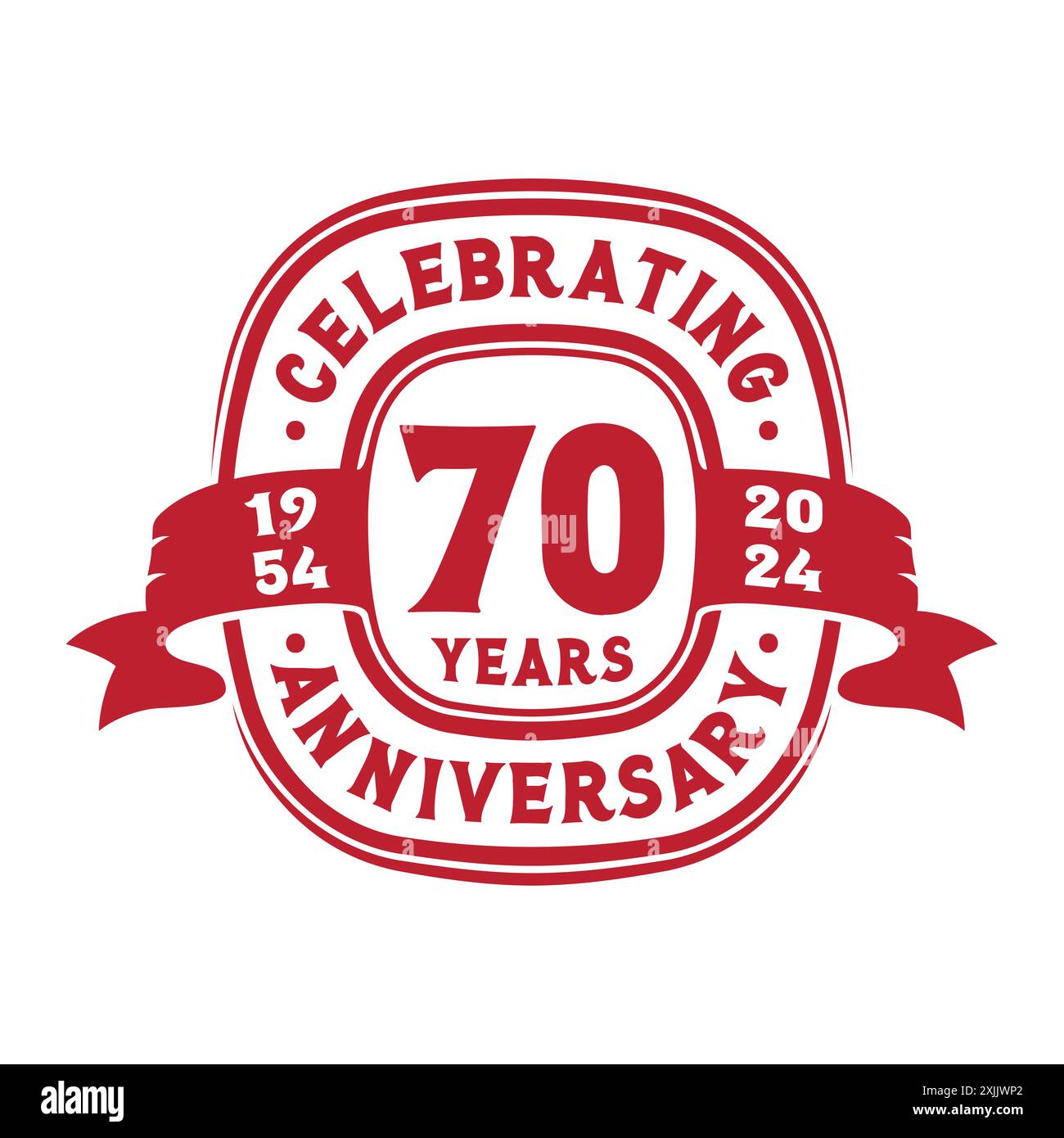 70th Anniversary Celebration Logo Design Template. 70th Anniversary ...