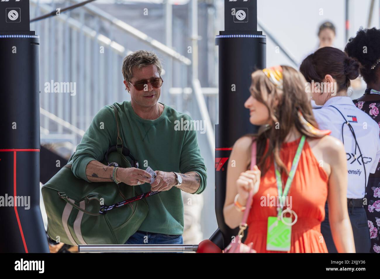 Hungaroring, Mogyorod, Hungary. 19.July.2024; Brad Pitt, American actor ...